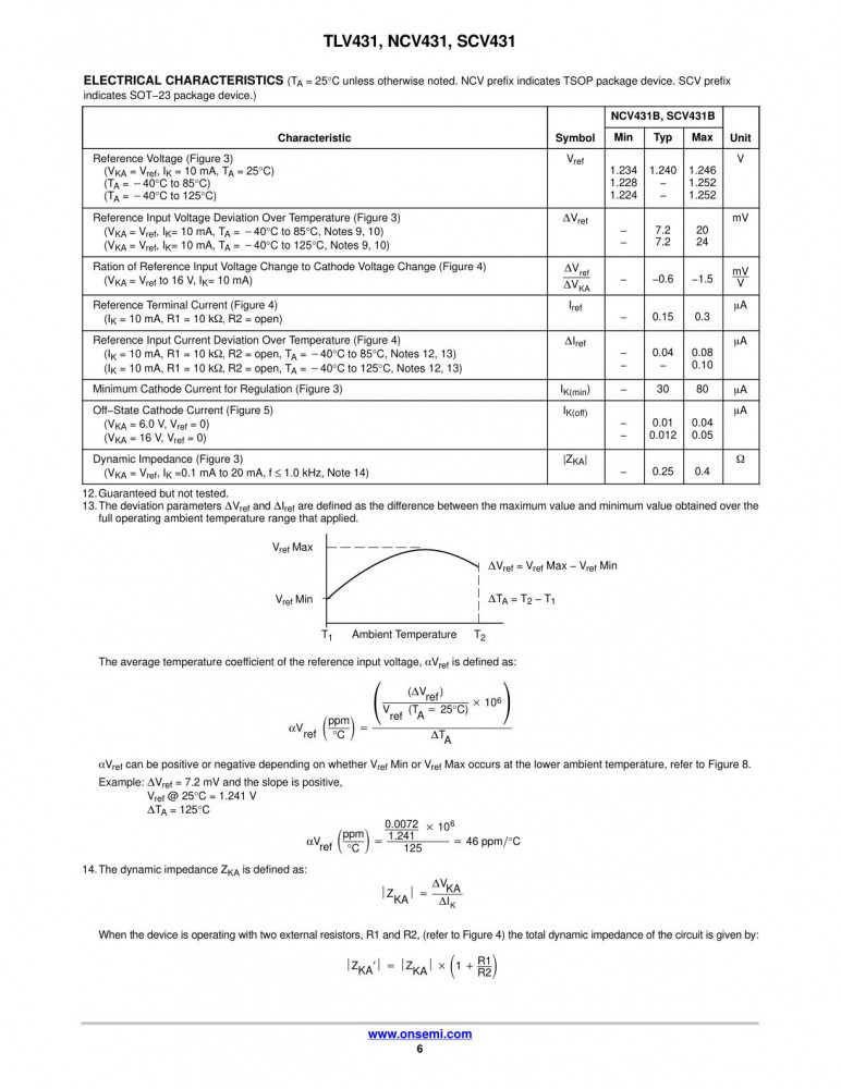 TLV431 datasheet page 6