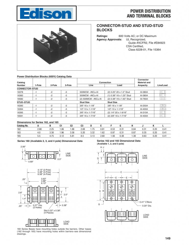 EATON power distribution block catalog page 3