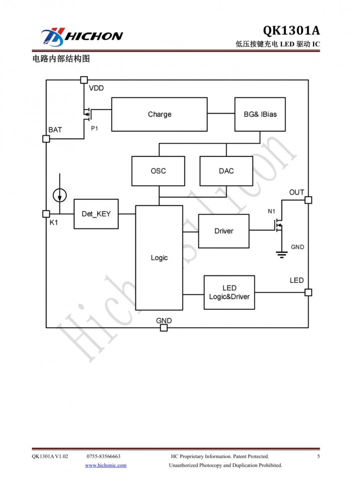 QK1301A datasheet page 5