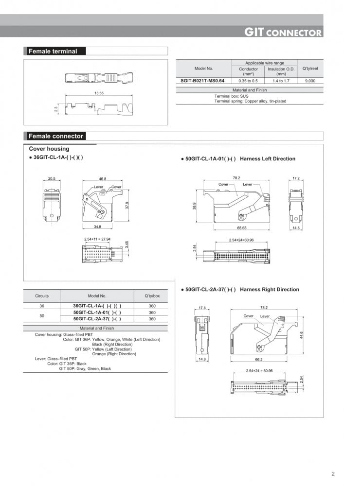 JST GIT connector documentation page 2