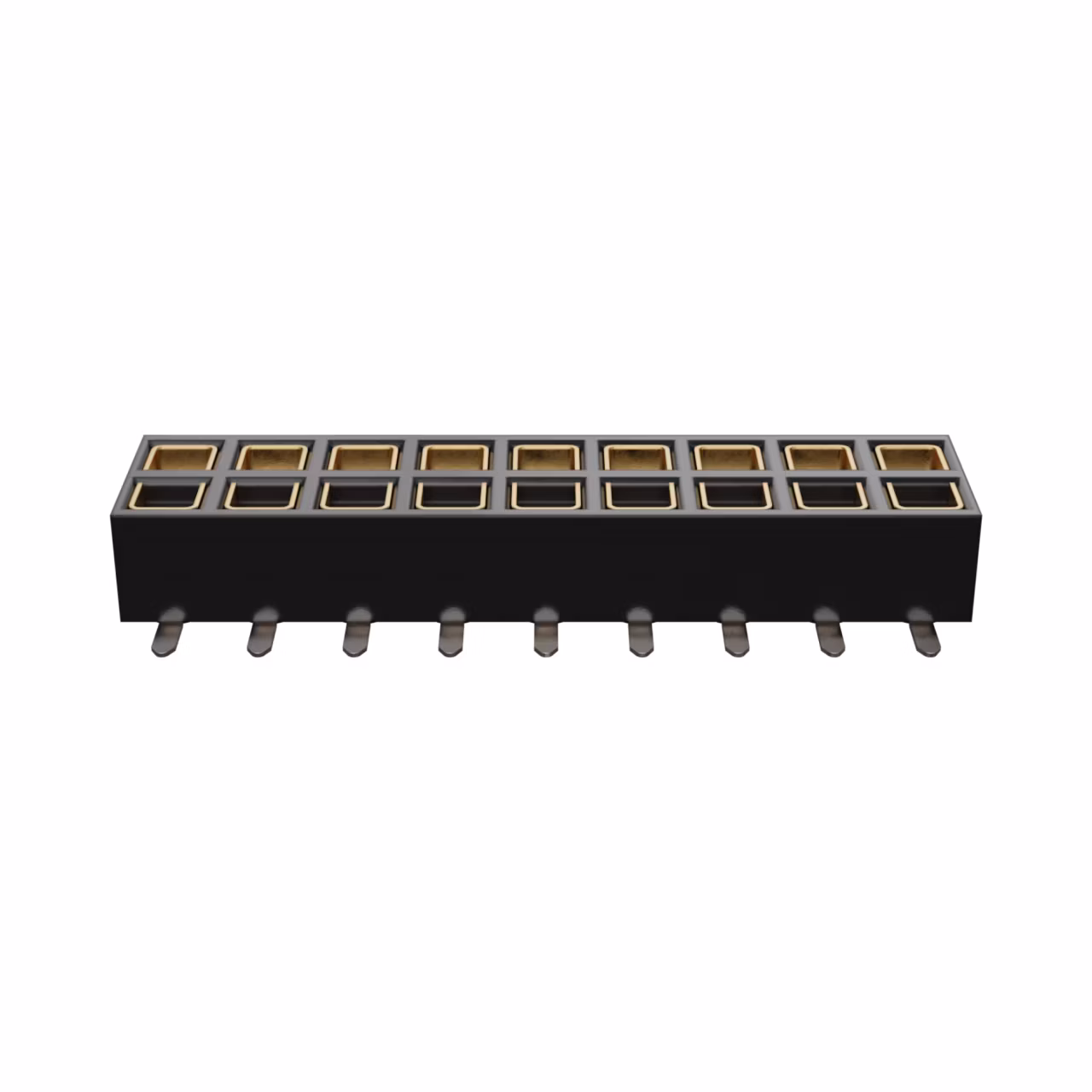 2.00mm Pitch Milli-Grid Receptacle, Surface Mount, Bottom Entry, 0.38µm Gold (Au) Plating, 18 Circuits, Tube, Lead-Free for sale