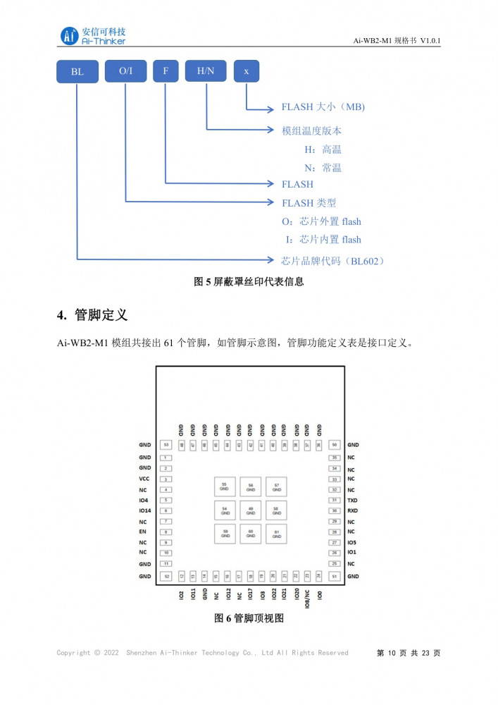 Ai-WB2-M1 datasheet page 10