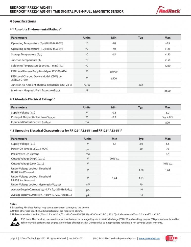 RR122-1A52-511 datasheet page 2