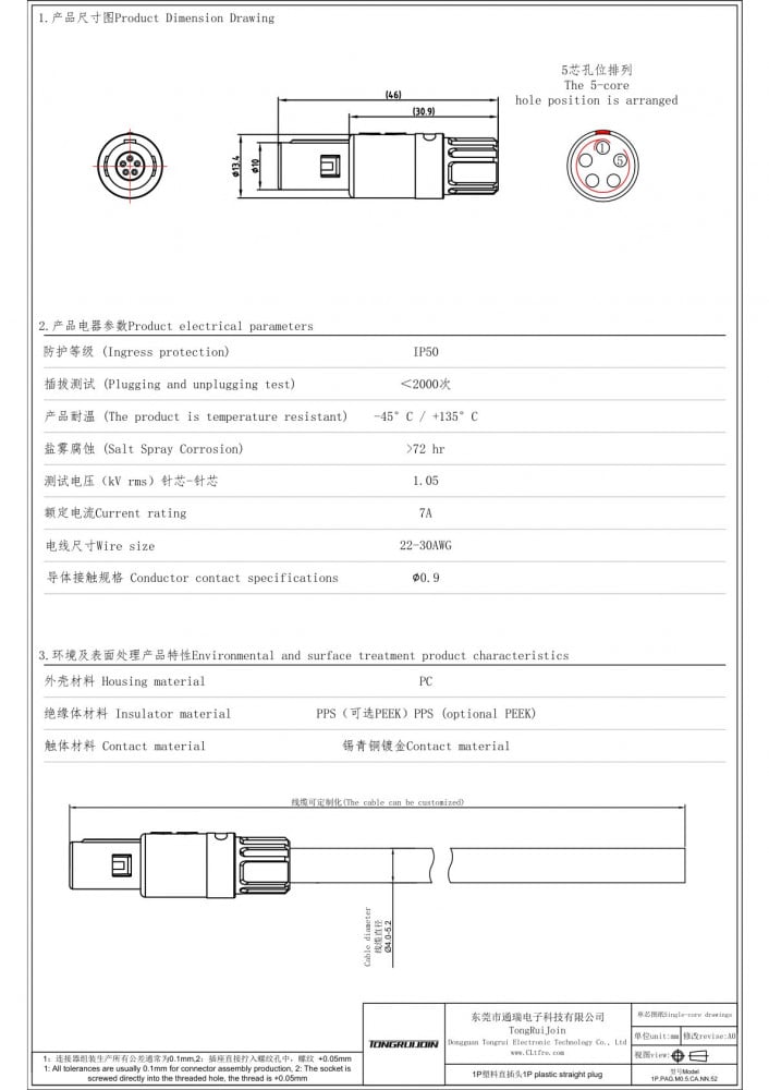 1P.PAG.M0.5.CA.NN.52 technical document page