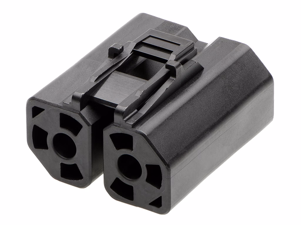 PowerWize 3.40mm, 2-circuit, Mechanical Keying Option 1, Color Coded Black, Receptacle Housing, Bag for sale