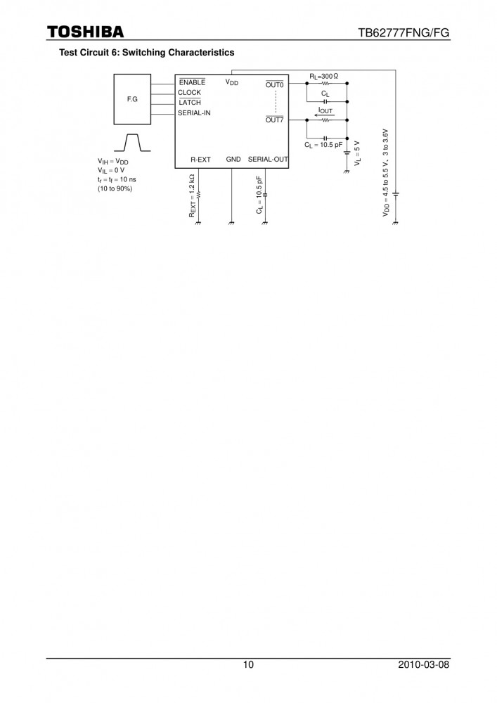 TB62777FNG datasheet page 10