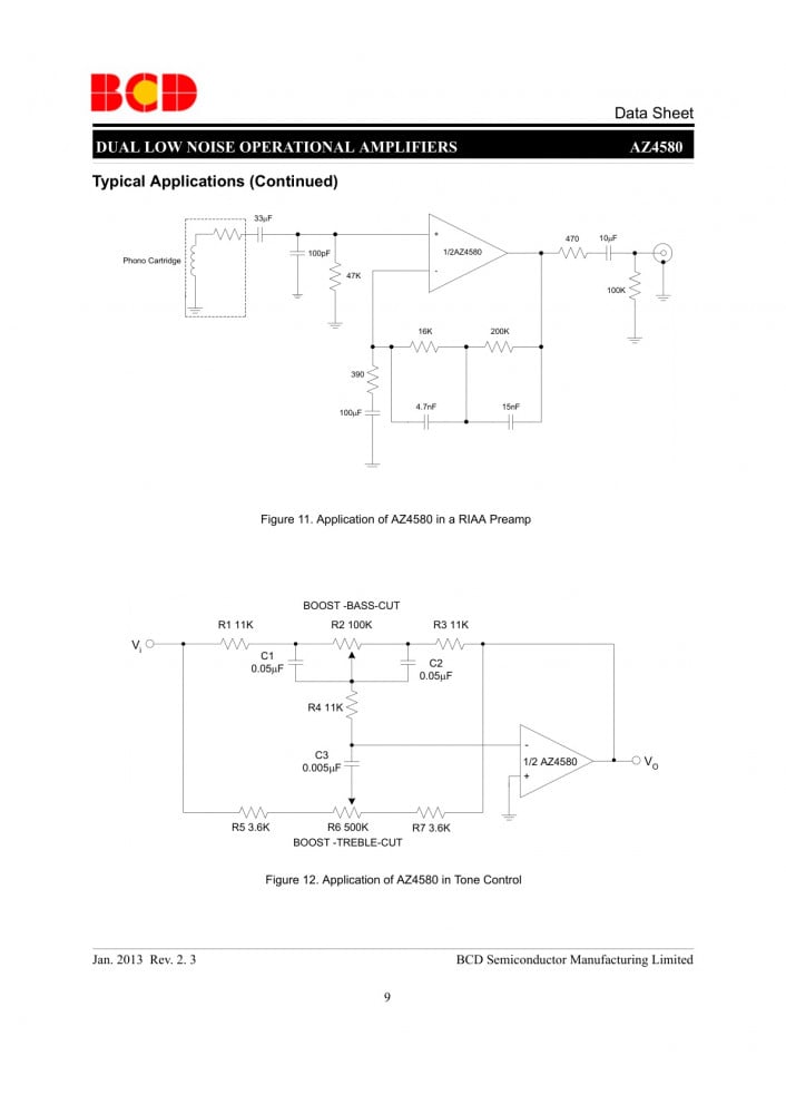 AZ4580 datasheet page 9