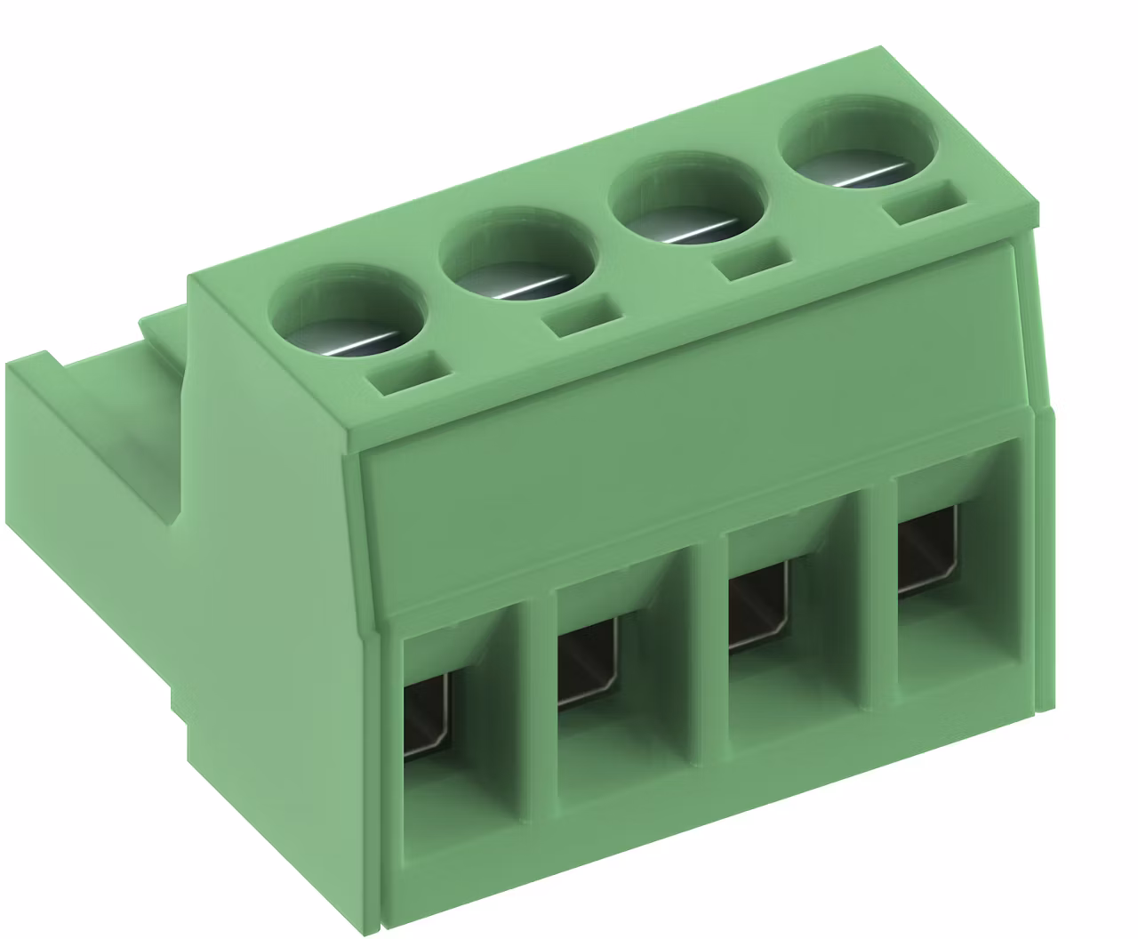 5.08mm Pitch Eurostyle Horizontal PC Board Plug, with Retention Ends, 10 Circuits