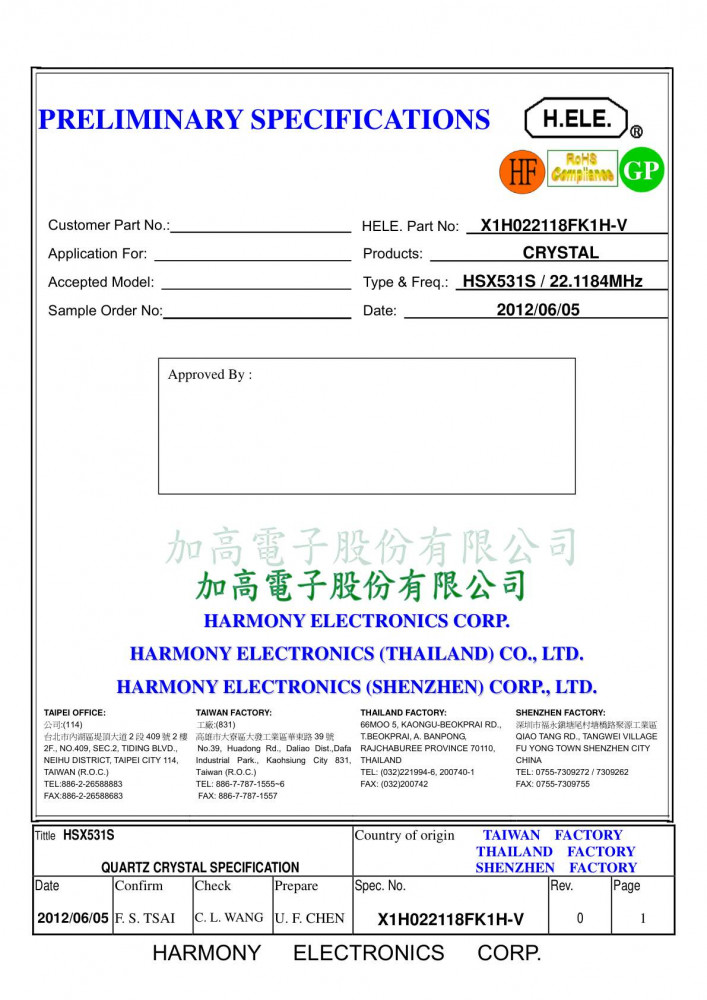 X1H022118FK1H-V specification page 1