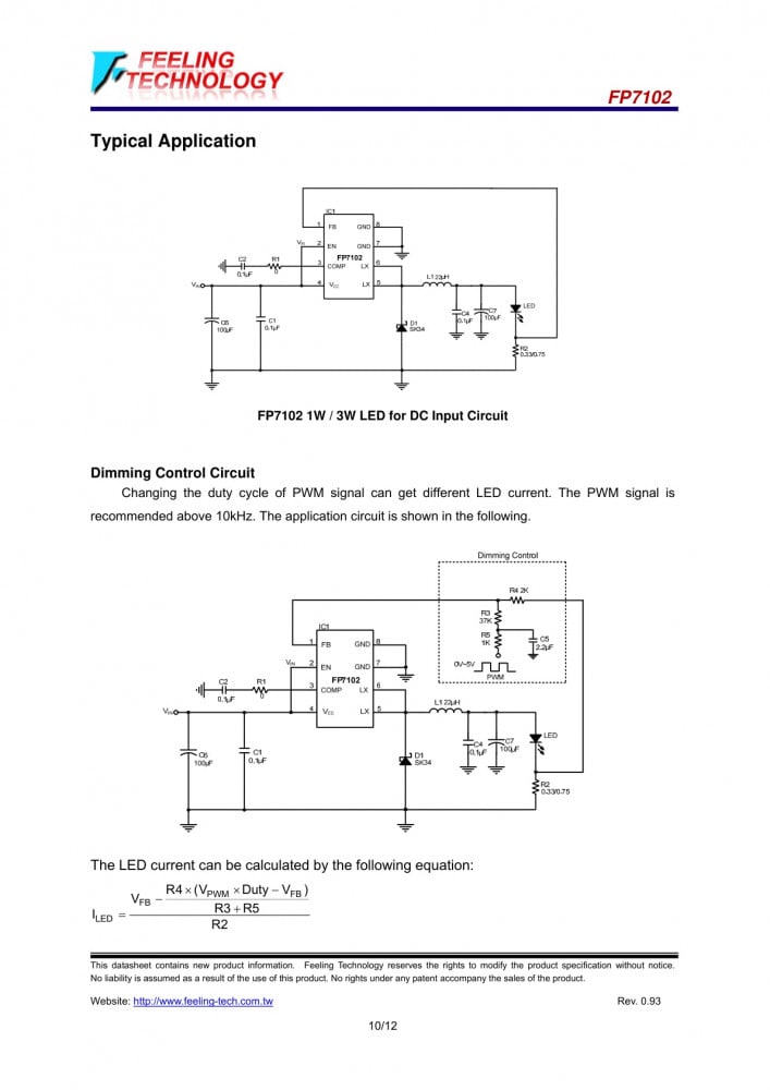 FP7102DR-LF datasheet page 10