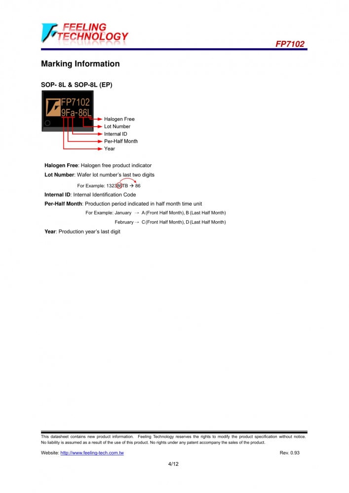 FP7102DR-LF datasheet page 4