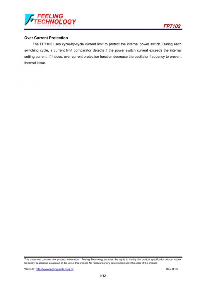 FP7102DR-LF datasheet page 9