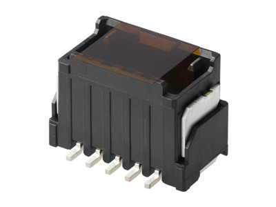Micro-One Wire-to-Board Header, Vertical, 2.00mm Pitch, Single Row, Glow-Wire Capable, Surface Mount, 4 Circuits, Tin-Bismuth Plating, Natural, with Potting Capability, with Cover Tape