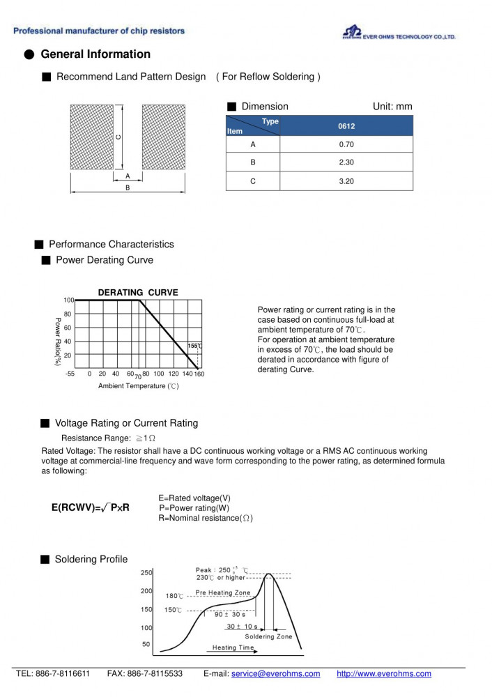 EVER OHMS QR Series datasheet page 6