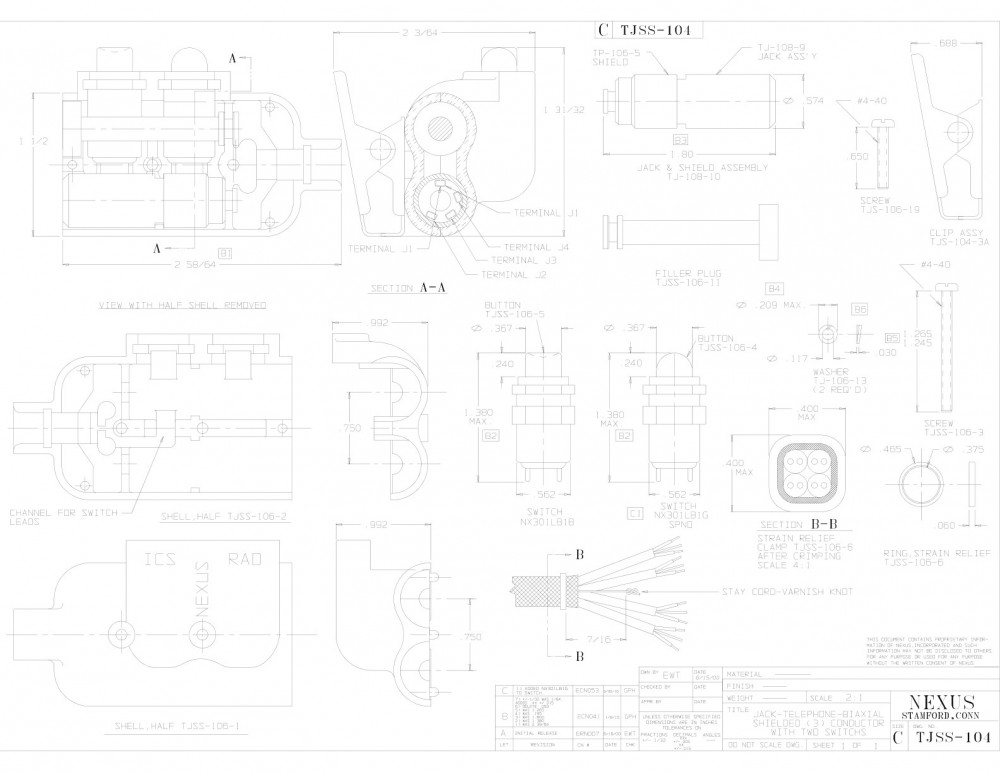 TJSS-104NXW technical document preview