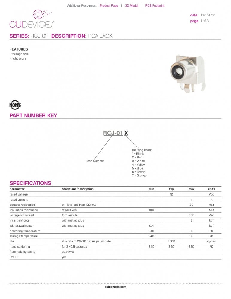 CUI RCJ-017 datasheet page 1