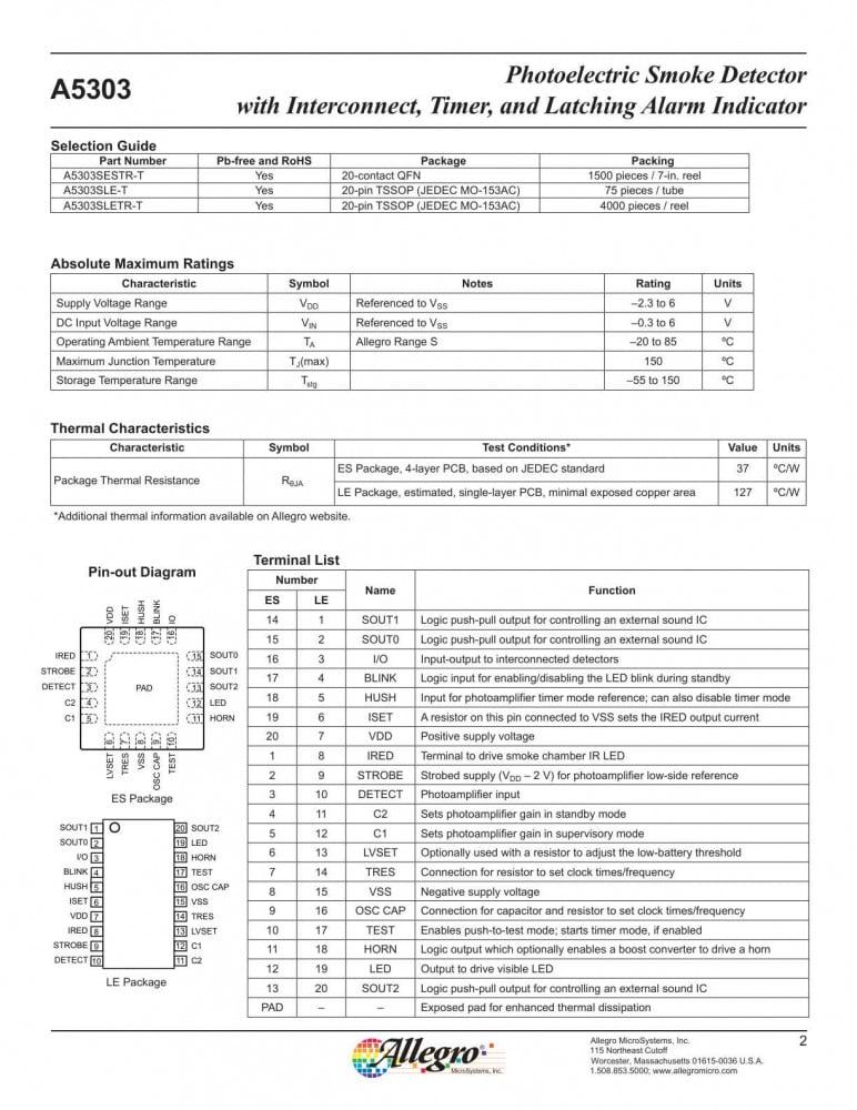 A5303 datasheet page 2