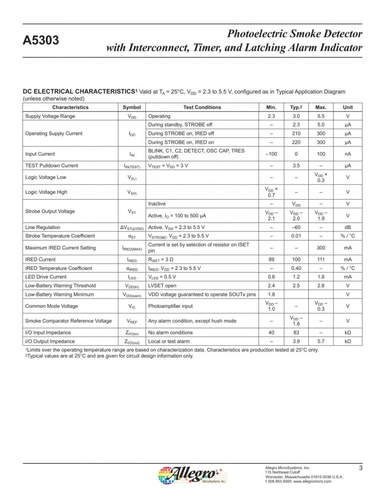 A5303 datasheet page 3