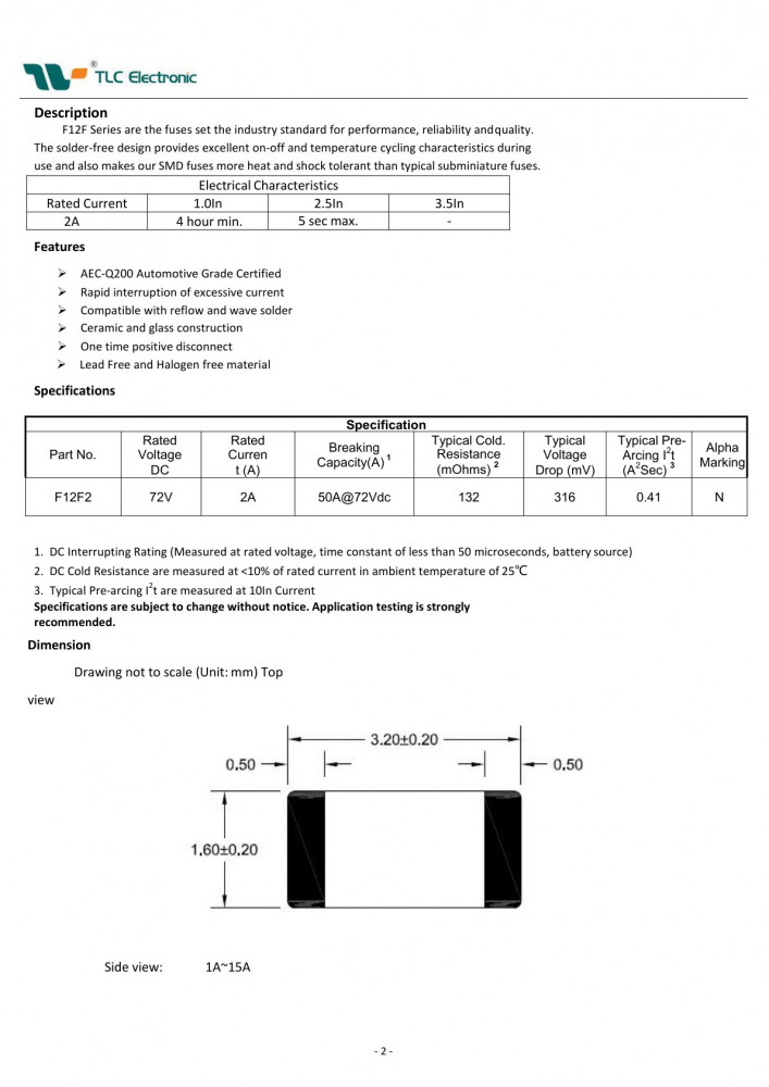 F12F2 datasheet page 2
