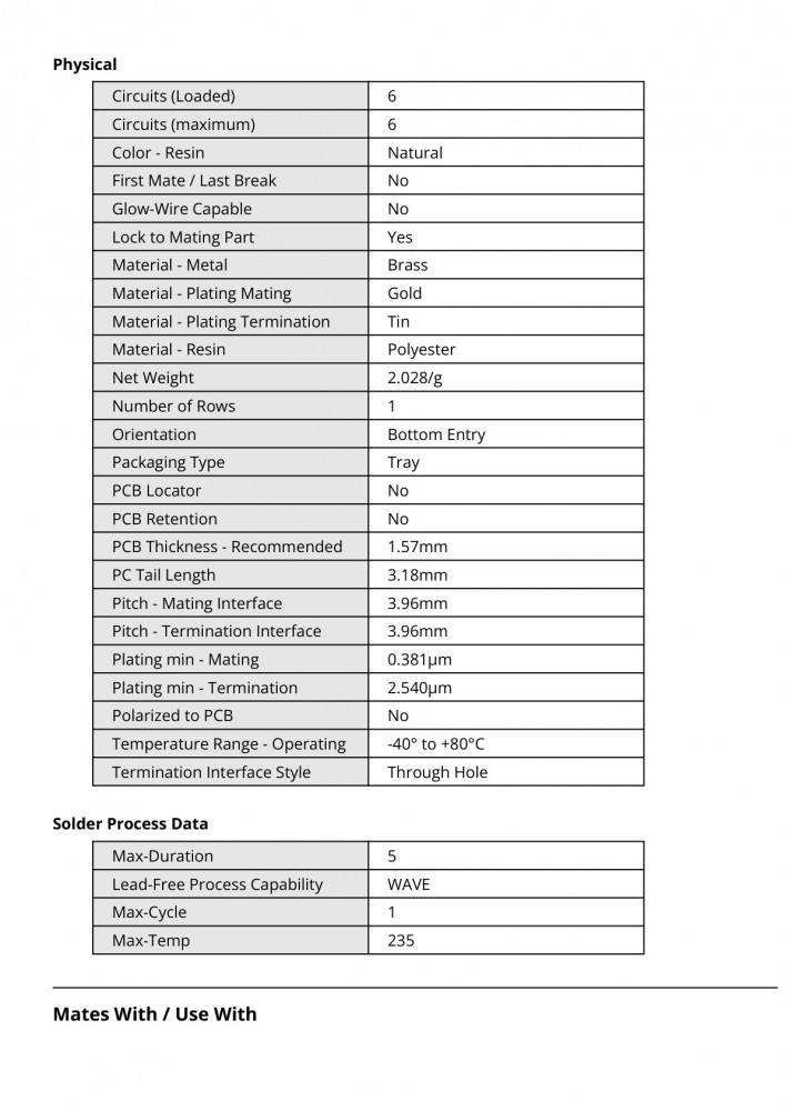 Product specification document page 3