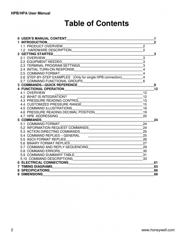 Honeywell HPA100FTTA manual page 2