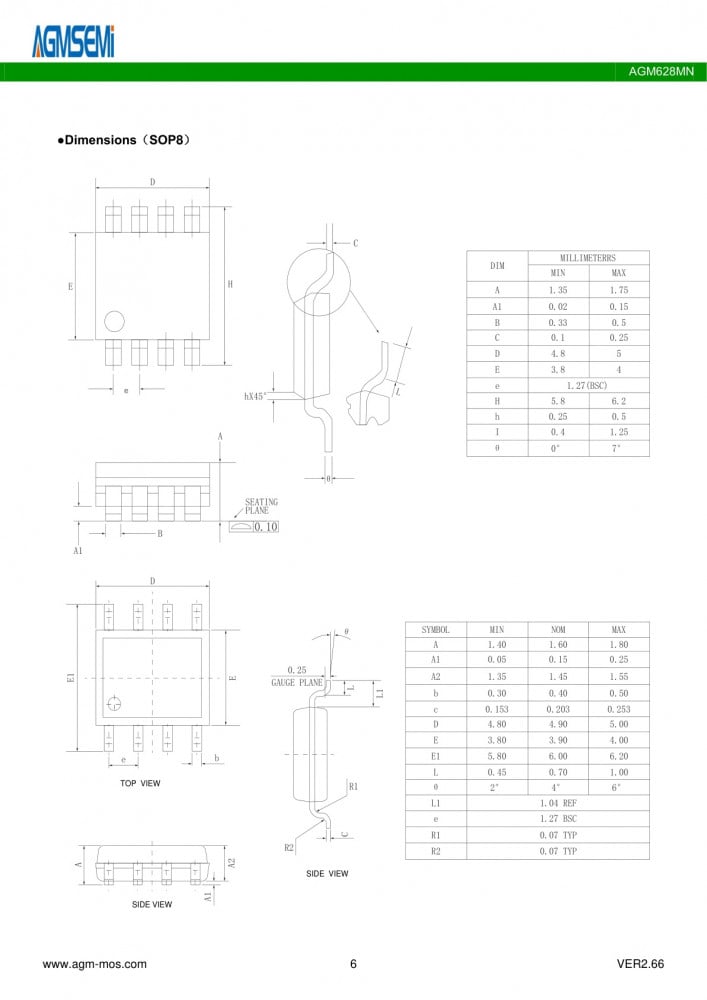 AGM628MN datasheet page 6