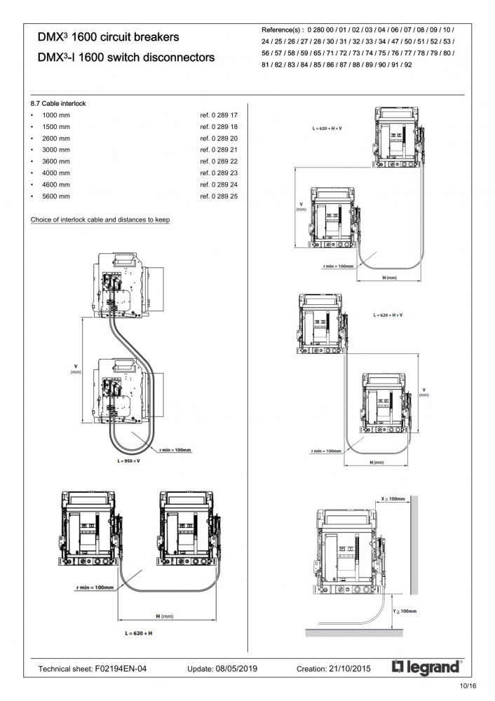 DMX³ 1600 technical document, page 10