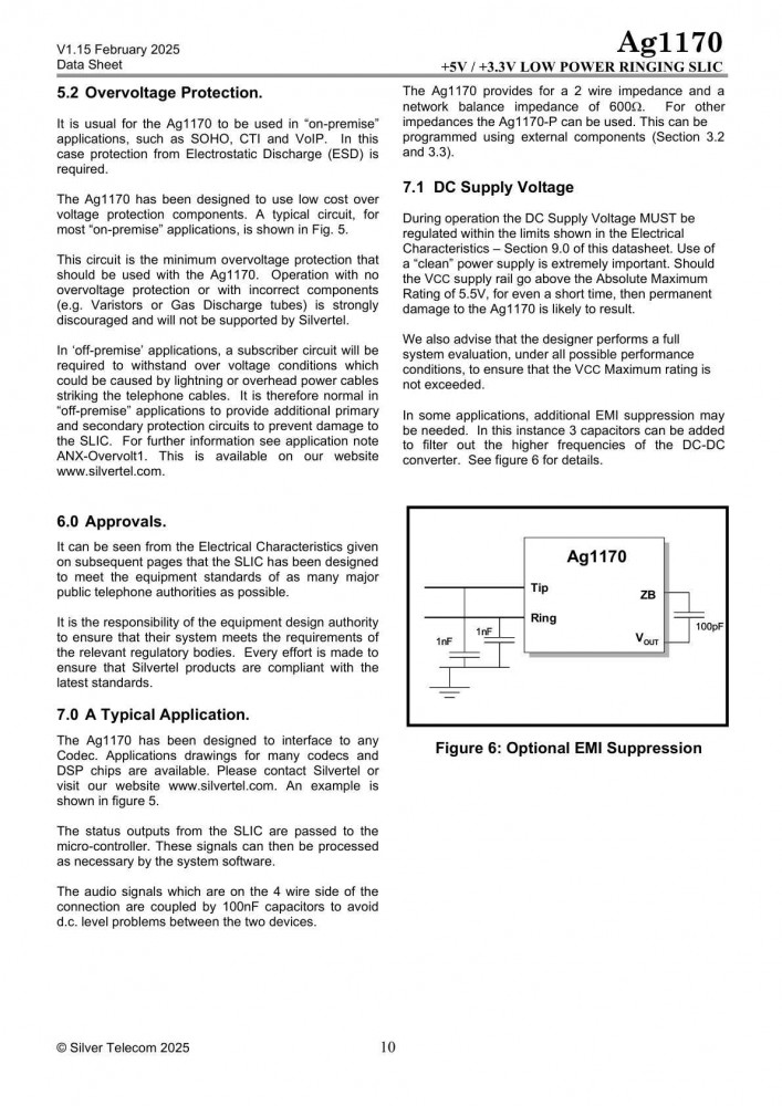 Ag1170 datasheet page 10