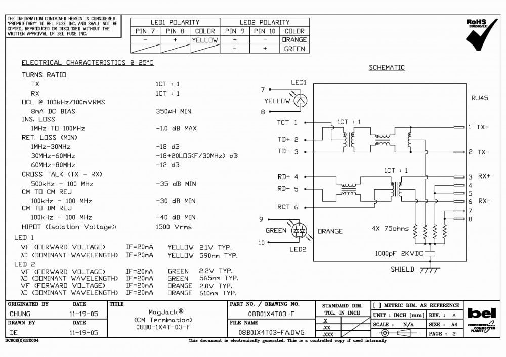 08B0-1X4T-03-F technical drawing page 1