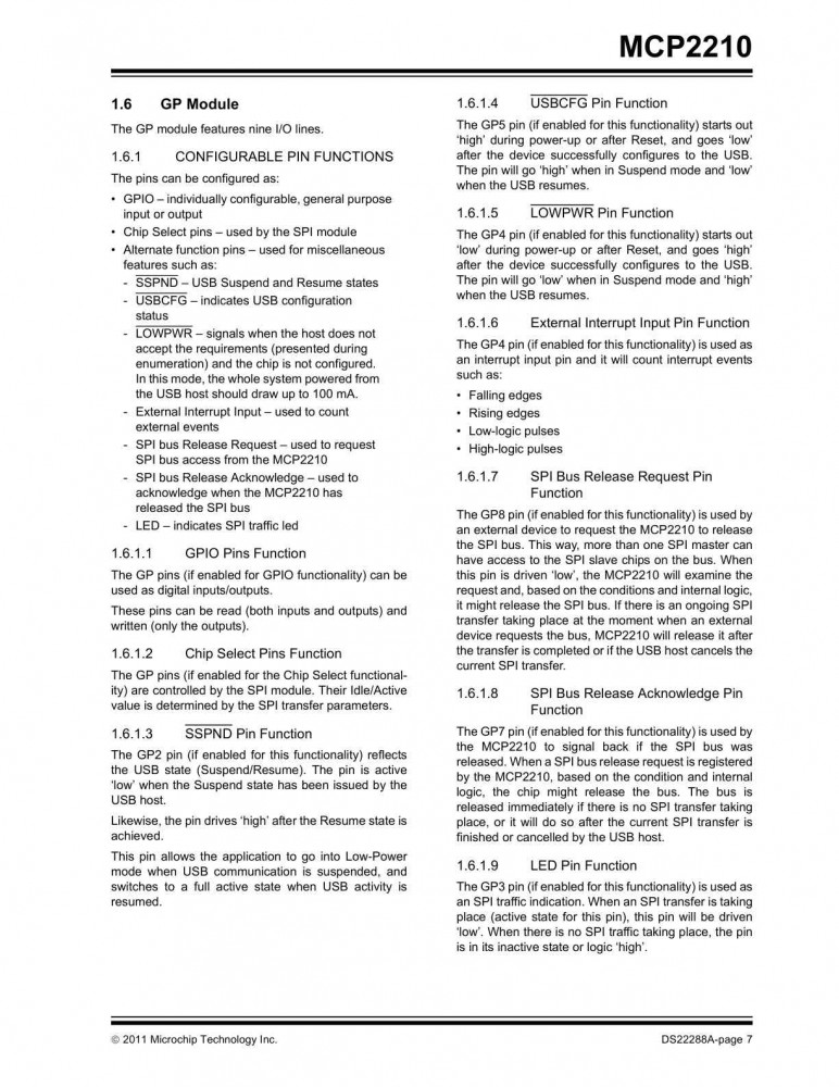 MCP2210 document preview page 7