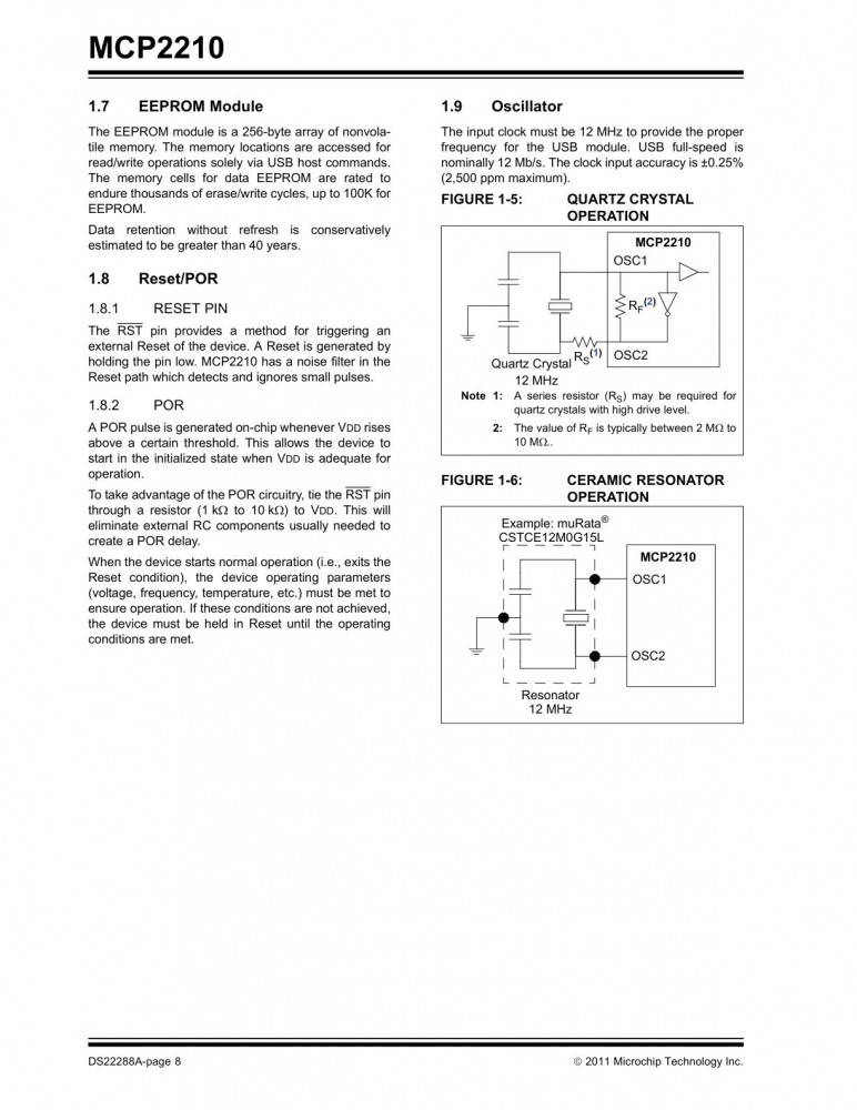 MCP2210 document preview page 8