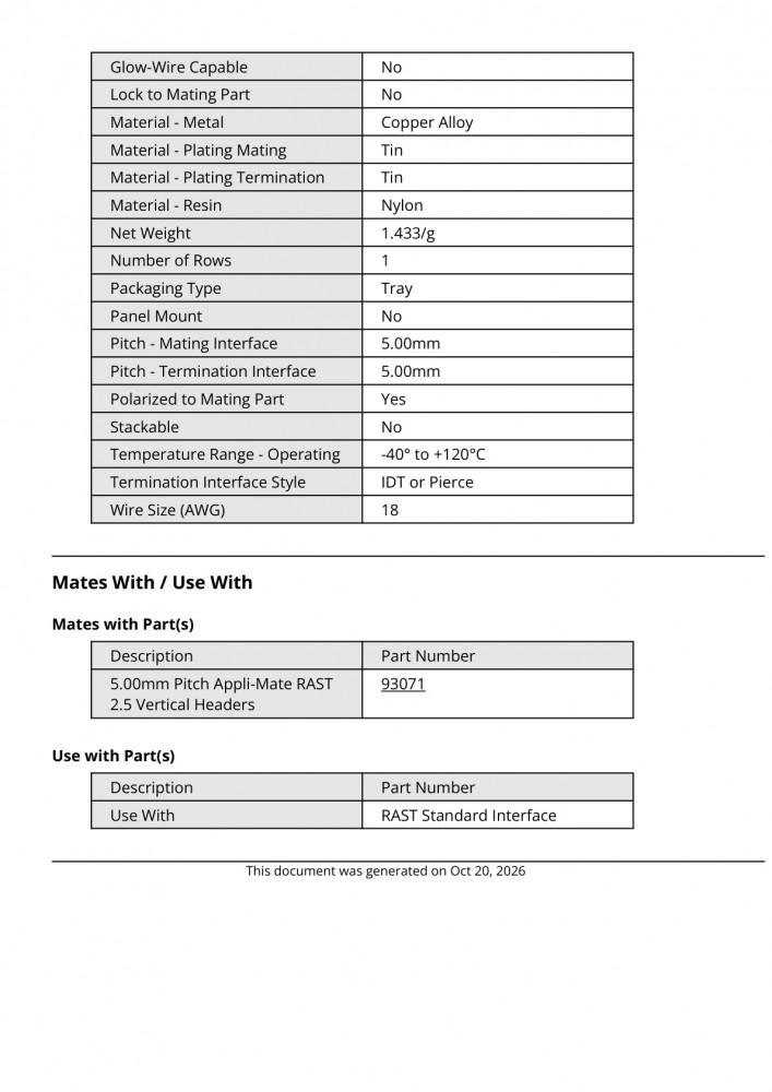 MOLEX 2203302001 technical document image, page 3