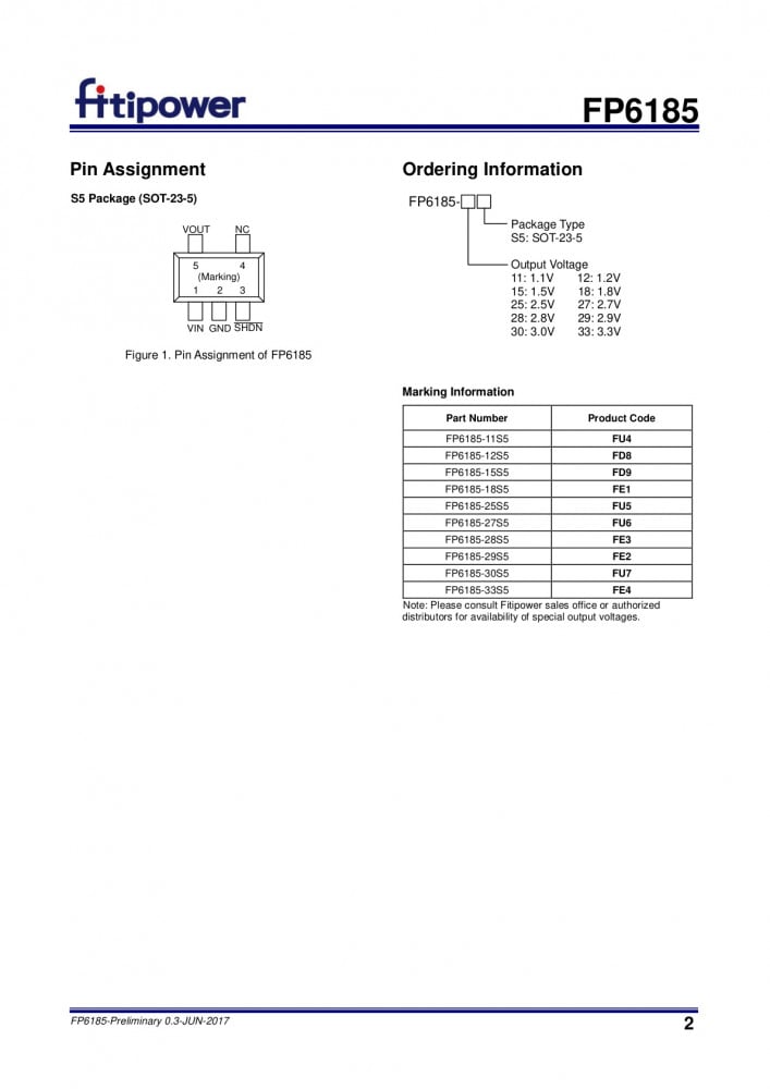FP6185 datasheet page 2