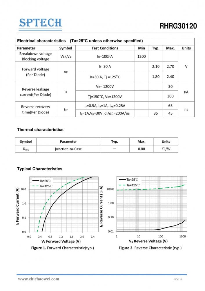RHRG30120 technical document page 2