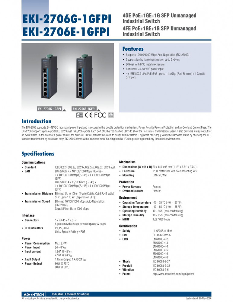 EKI-2706E-1GFPI technical document page 1