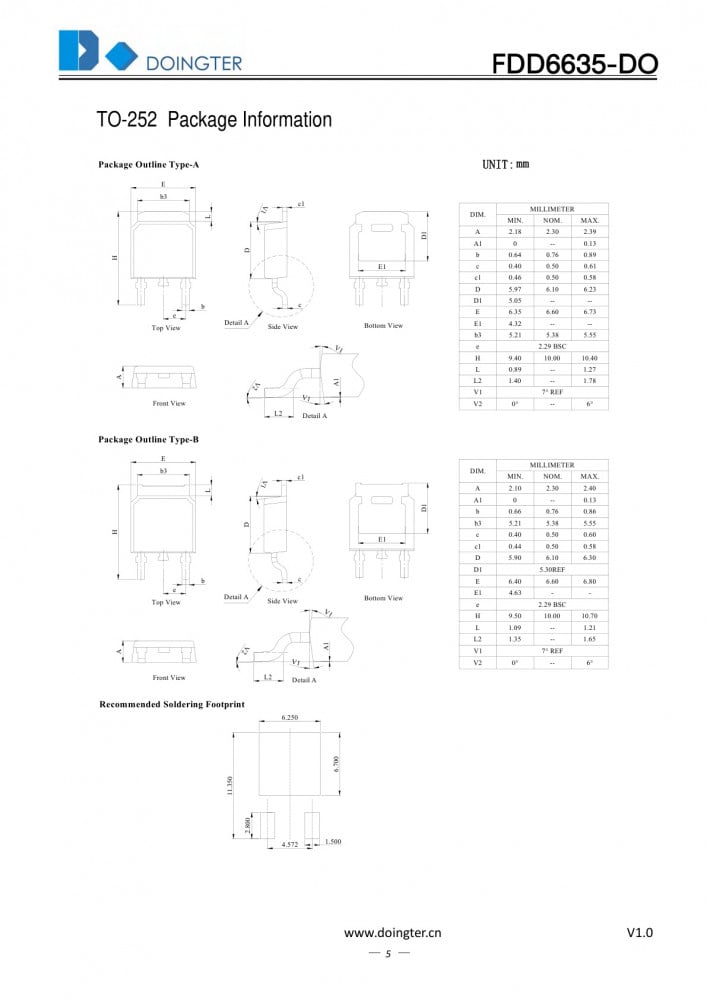 FDD6635-DO datasheet page 5
