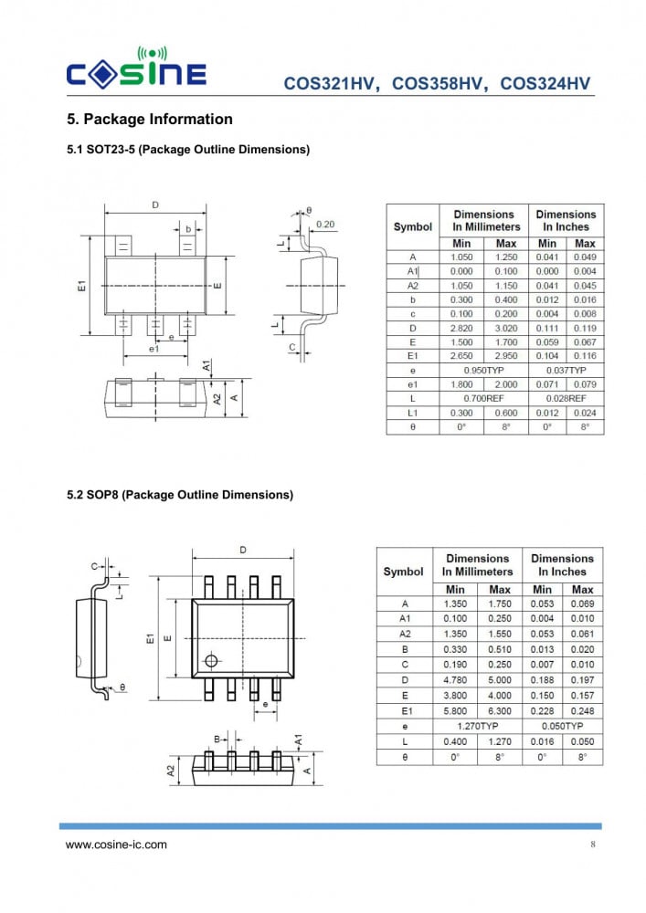 COS324HV datasheet page 8