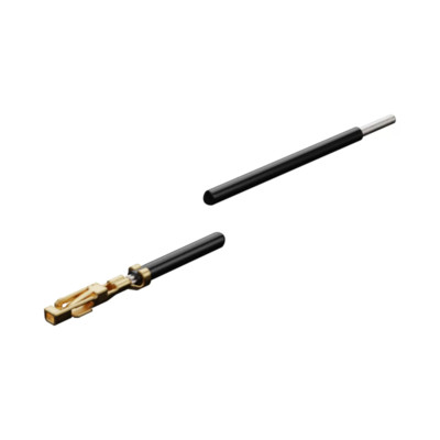 Pre-Crimped Lead iGrid-Female-to-Pigtail, Gold (Au) Plating, 300.00mm Length, 22 AWG, Black for sale