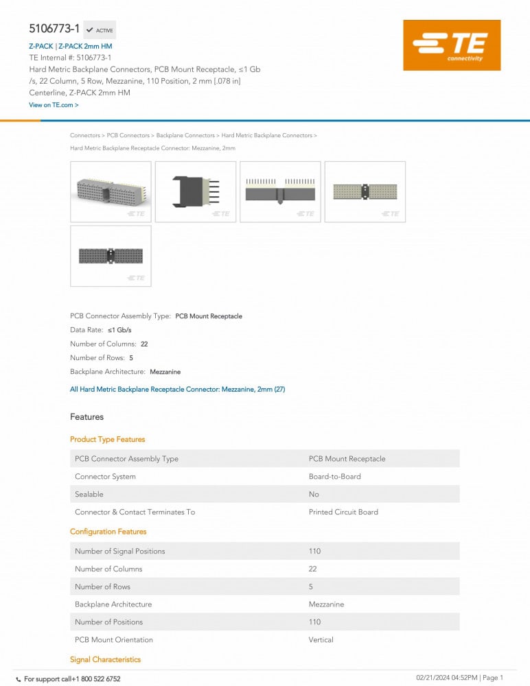 5106773-1 technical document page 1