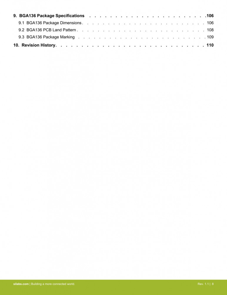 EFM32PG26 datasheet preview page 8