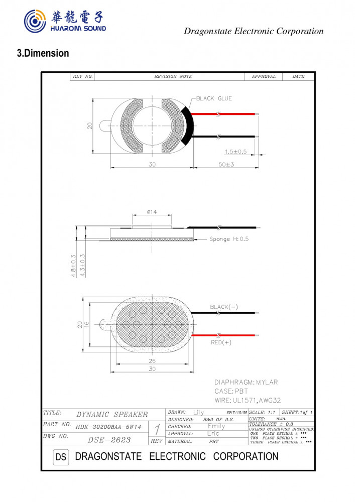 HDK-302008AA-5W14 reliability page