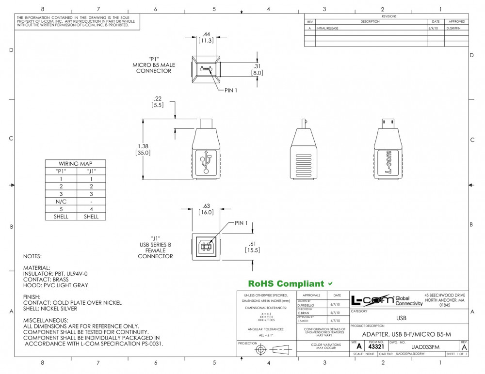 UAD033FM technical document preview