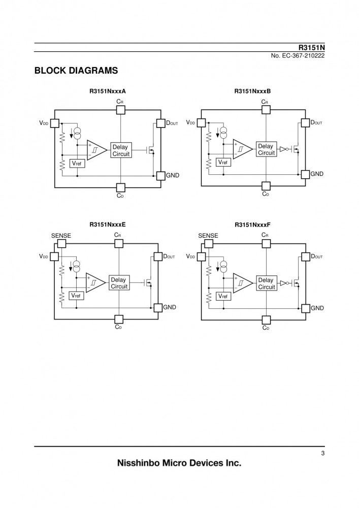 R3151N datasheet page 3