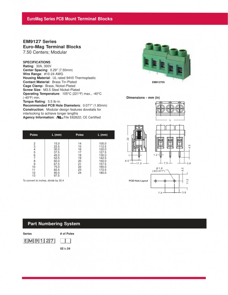 EATON EM9127 Series datasheet preview