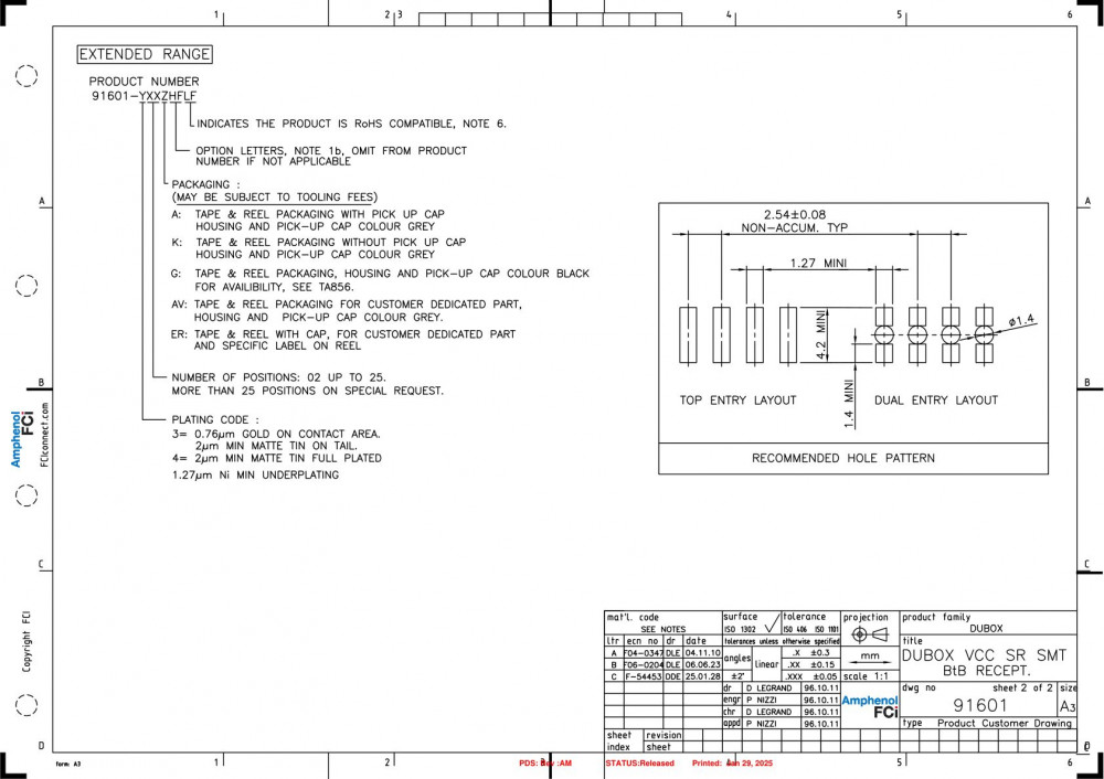 Amphenol 91601 drawing sheet 2
