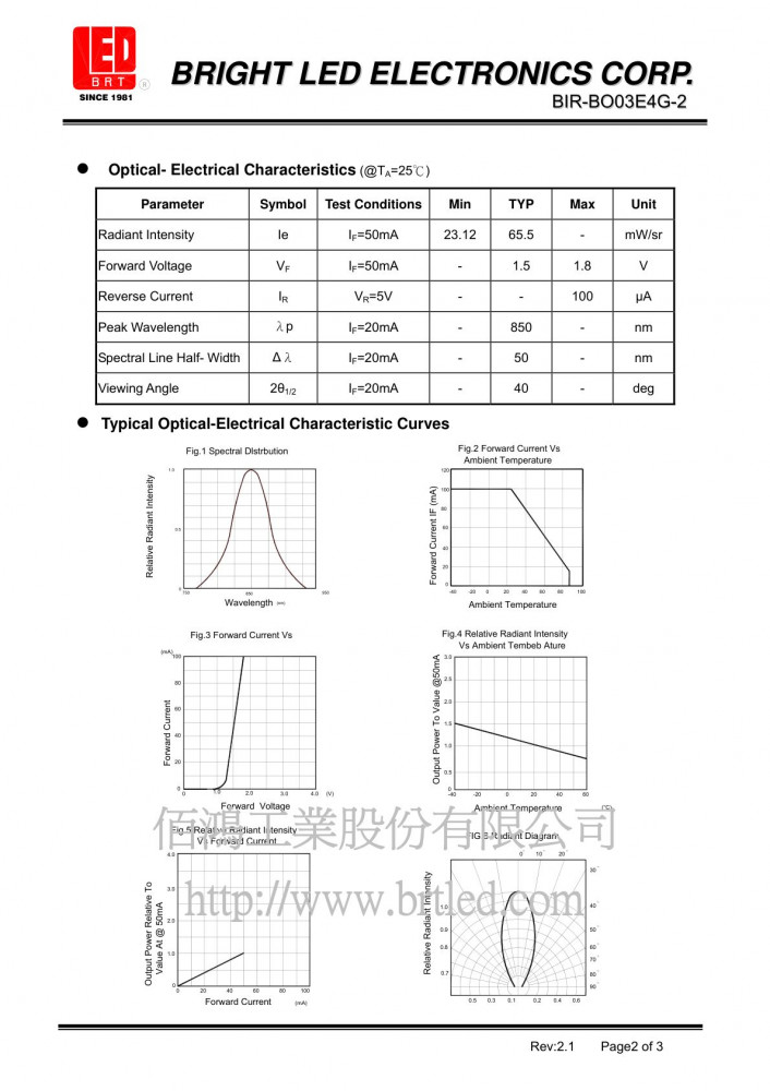 BIR-BO03E4G-2 technical document, page 2