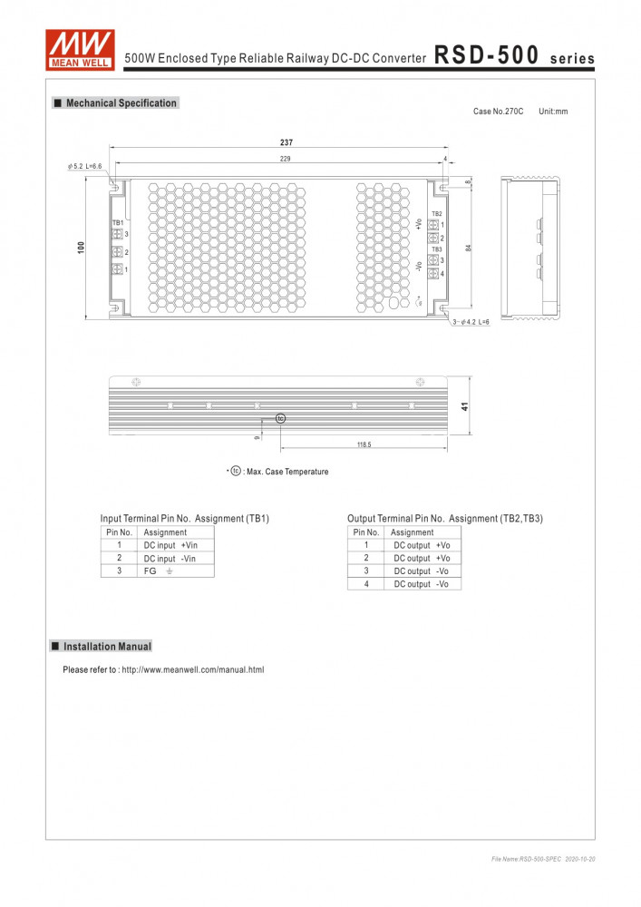 RSD-500D-24 product document page 8