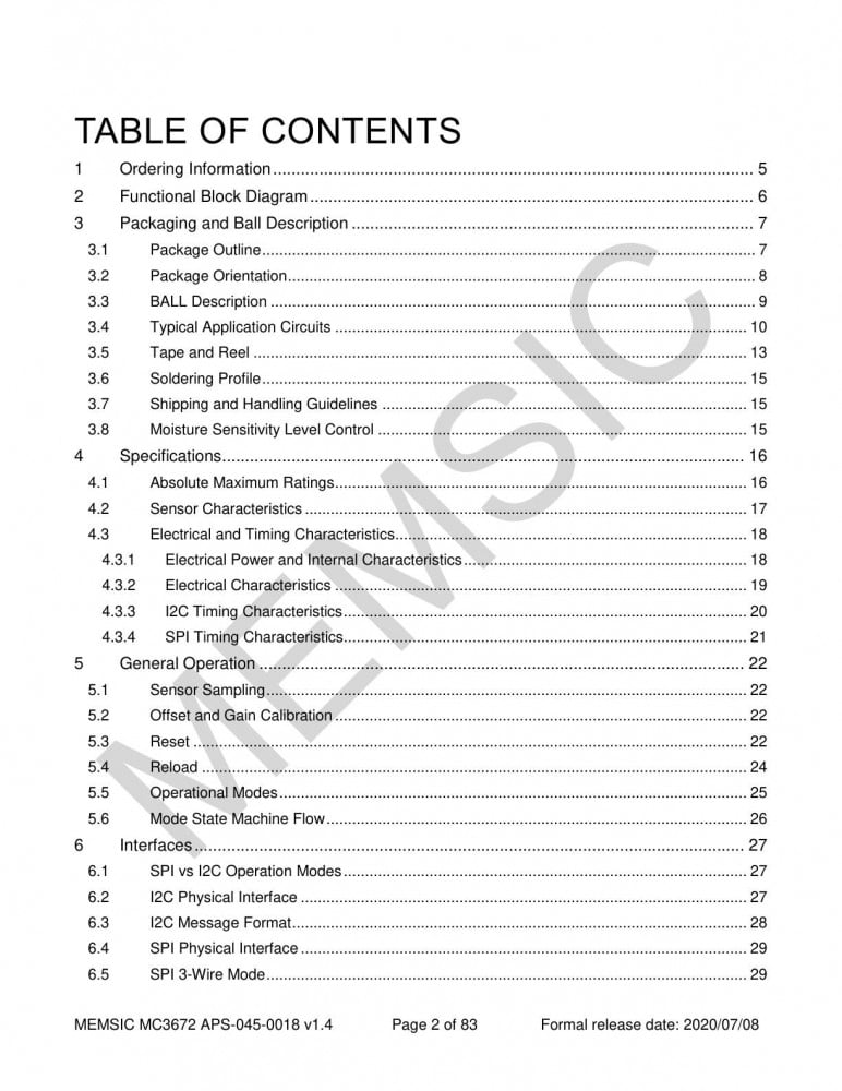 MC3672 datasheet page 2