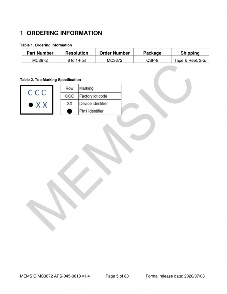 MC3672 datasheet page 5