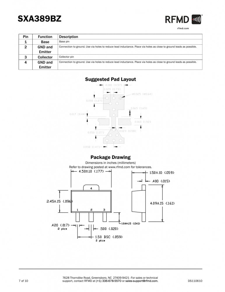 SXA389BZ datasheet page 7